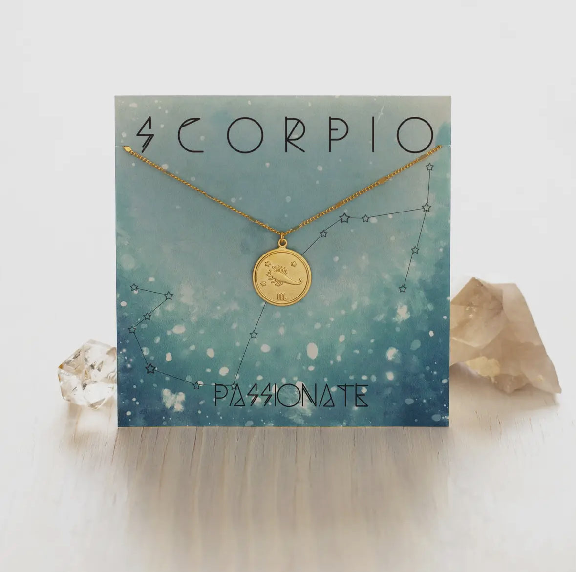 Scorpio Medallion Necklace – Sister Signs