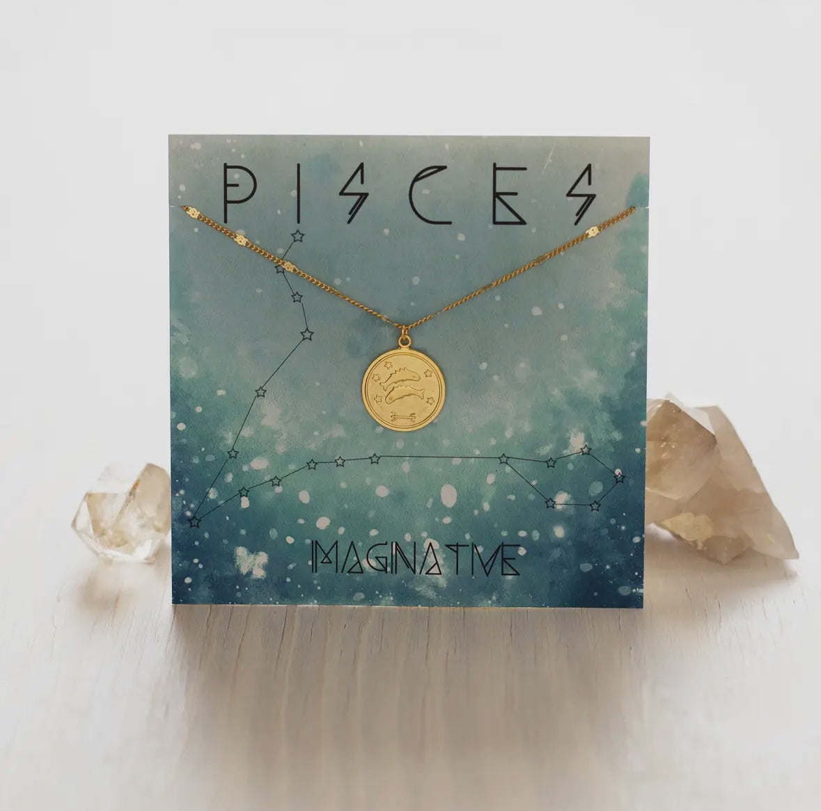 Pisces Medallion Necklace – Sister Signs